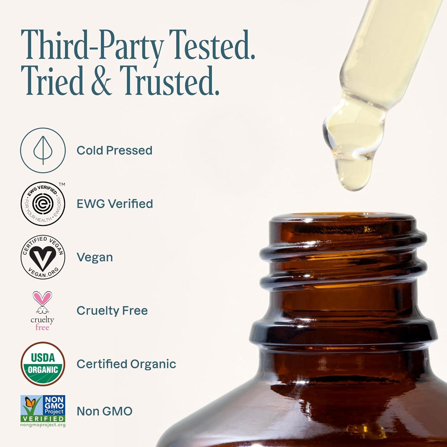 Cliganic Organic Argan Oil, 100% Pure | for Hair, Face & Skin | Natural ...